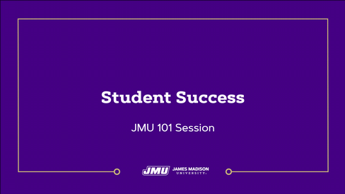 JMU 101: Virtual Events for Admitted Students - JMU