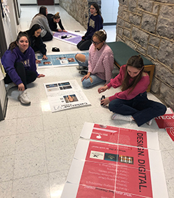 Exhibit allows SMAD students to showcase alumni's work - JMU